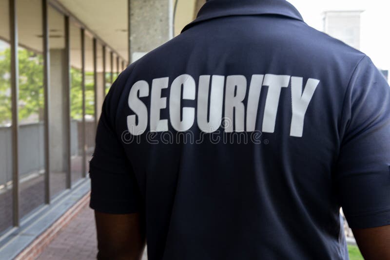 Parking Security Watching Over Parking Area Stock Image - Image of ...