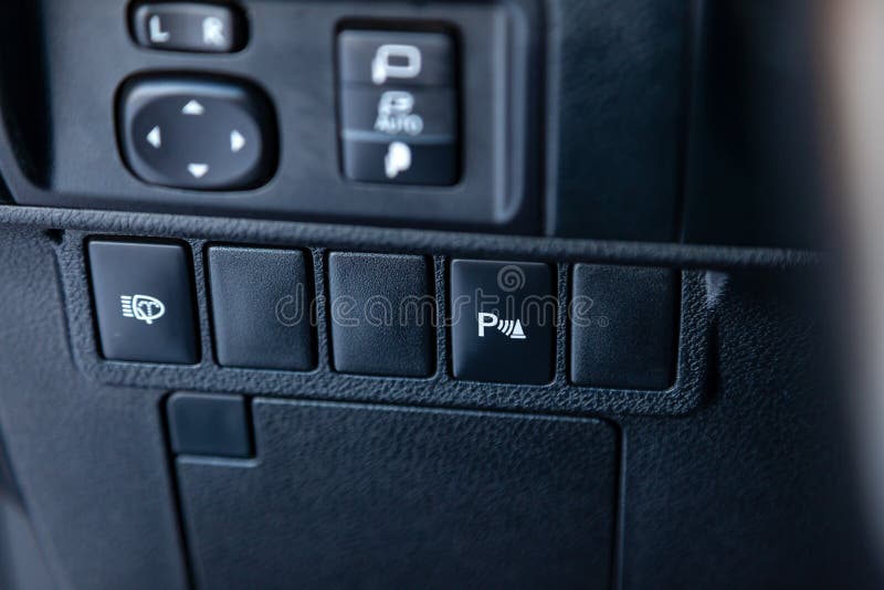Parking Sensor Button on the Center Console of the Instrument Panel ...