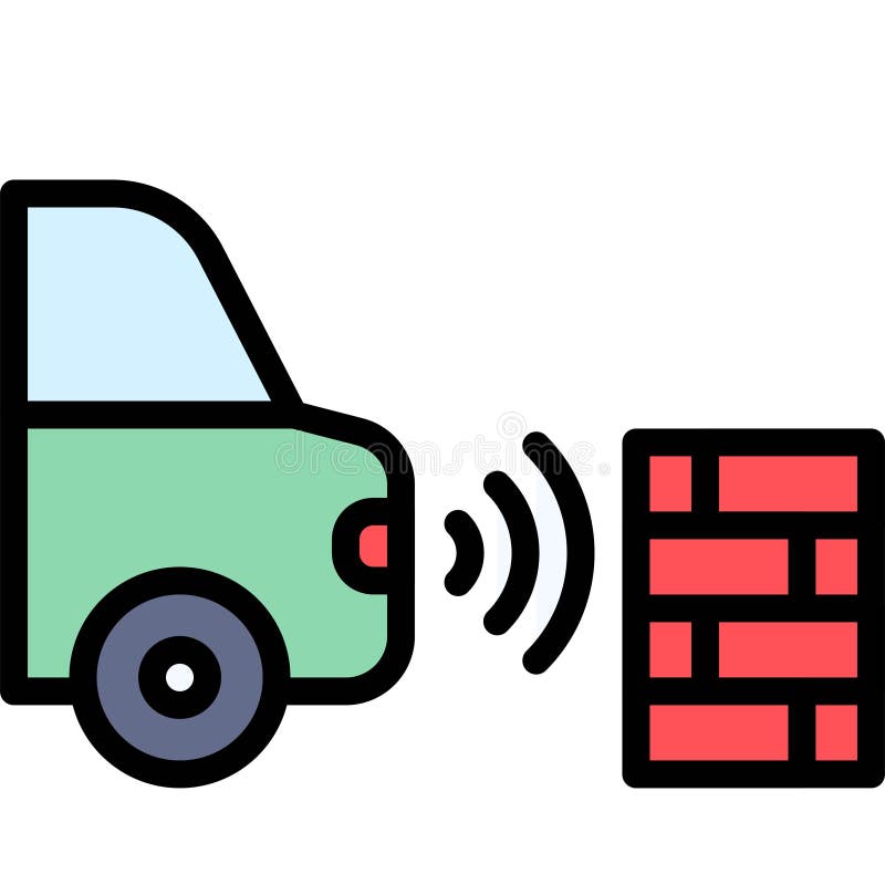Parking Sensor Icon, Parking Lot Related Vector Stock Vector ...