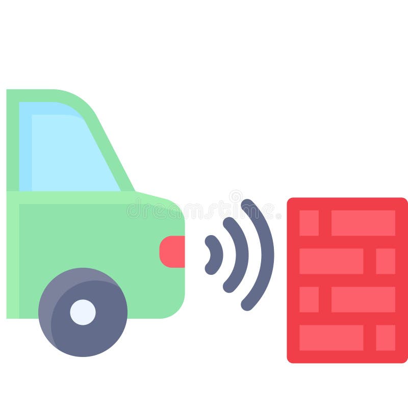 Parking Sensor Icon, Parking Lot Related Vector Stock Vector ...