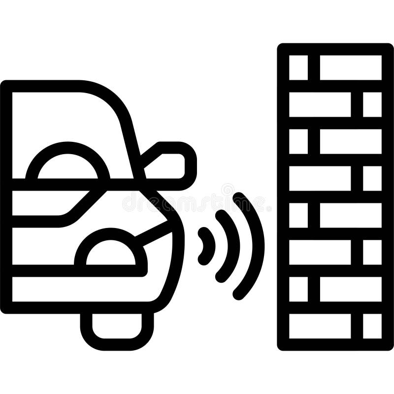 Parking Sensor Icon, Parking Lot Related Vector Stock Vector ...