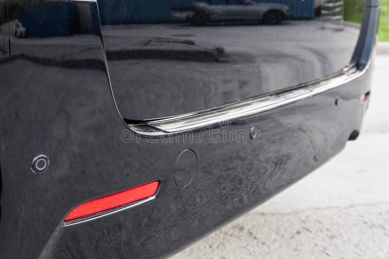 Parking Sensor on the Rear Bumper of a Car for Safety and Collision ...