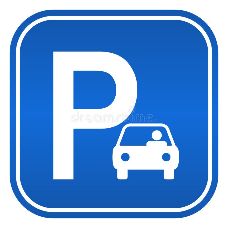 Car Park Parking Area Sign Symbol Pictogram Icon Stock Vector ...