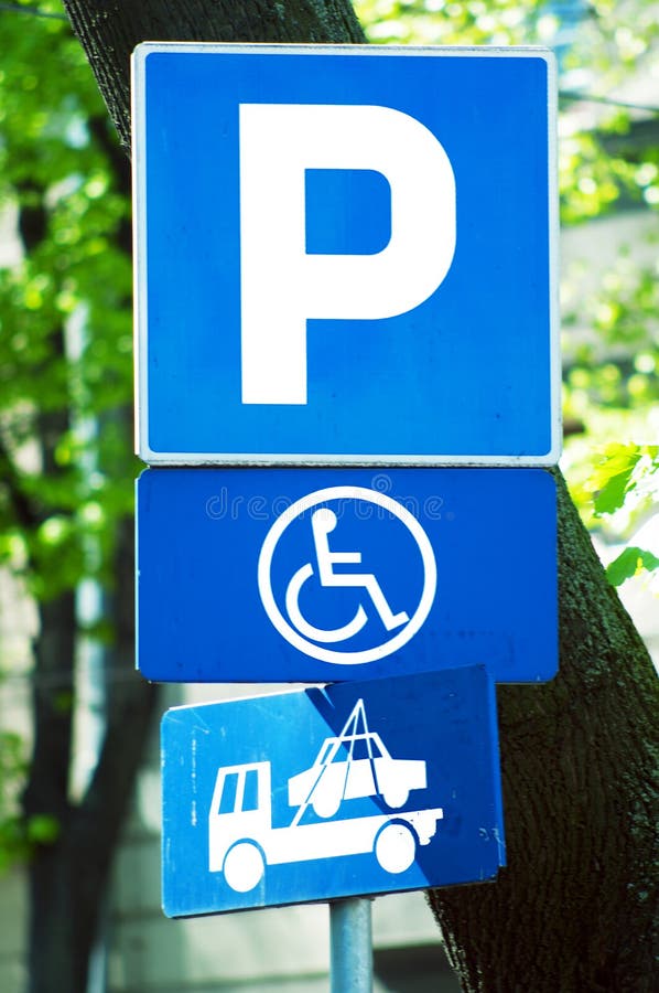 Parking Sign, only for Disabled Person Stock Image - Image of help ...