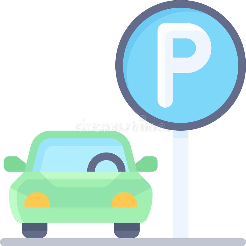 Parking Sign Icon, Parking Lot Related Vector Stock Vector ...