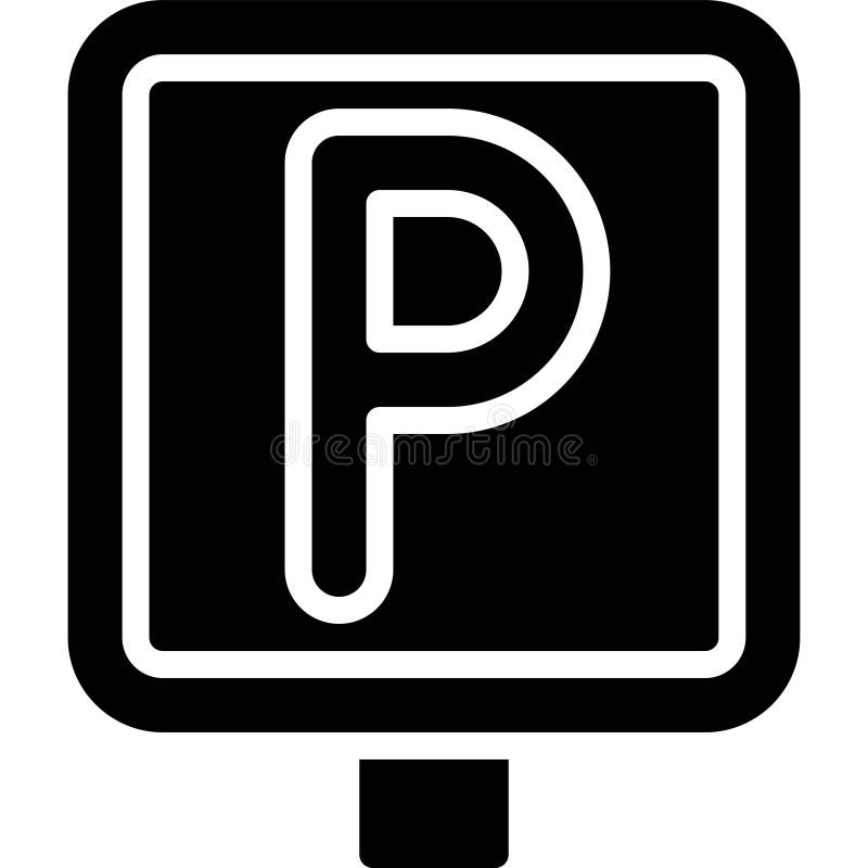 Parking Sign Icon, Parking Lot Related Vector Stock Vector ...