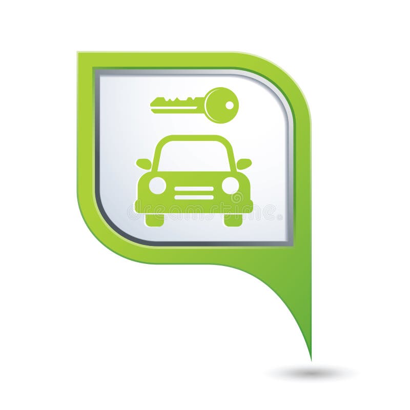 Parking Sign on the Map Pointer Stock Vector - Illustration of defense ...