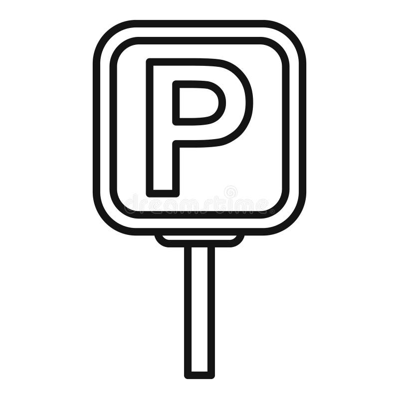 Parking Sign Standing on Pole Indicating Parking is Allowed Stock ...