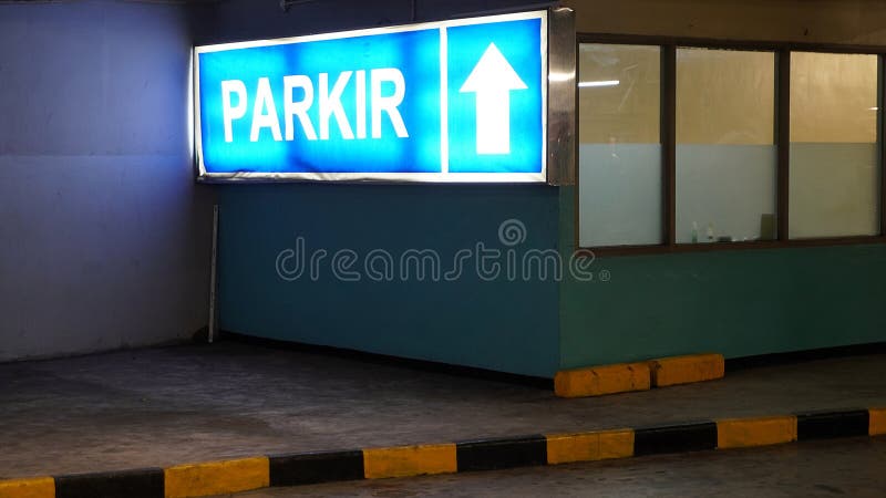 Parking Sign Symbol, No Entry and Exit Directions in the Basement ...