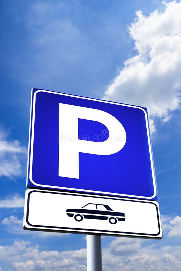 Parking signal stock image. Image of isolated, metallic - 147192015