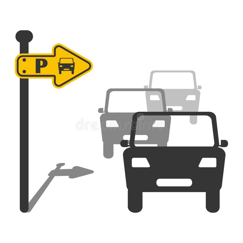 No Parking Sing Taxi Design Vector Car Stock Vector - Illustration of ...