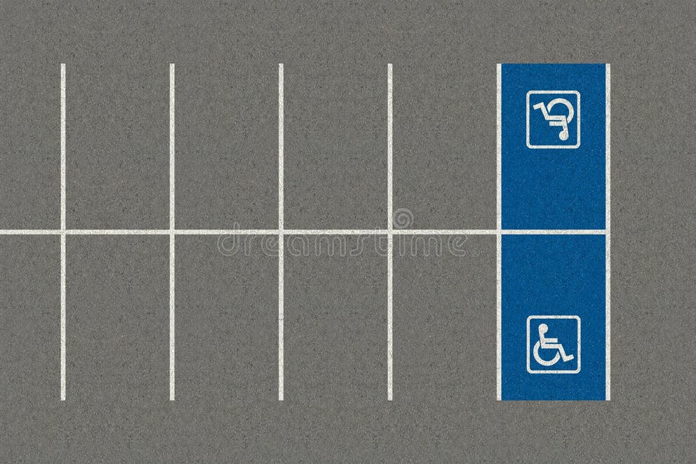 Parking Space Paraplegic stock image. Image of quadriplegic - 66360531