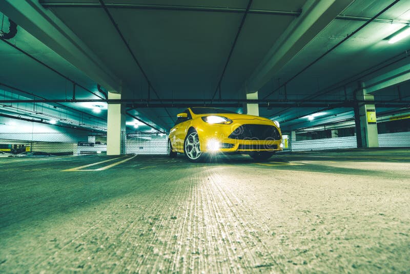 The Parking Space stock photo. Image of dark, parked - 40875784