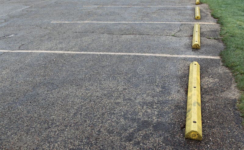 Parking spots stock image. Image of cars, yellow, stop - 17997881