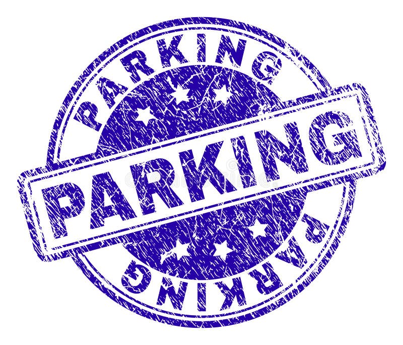 Scratched Textured PARKING Stamp Seal Stock Vector - Illustration of ...