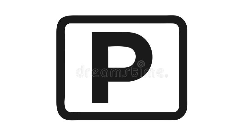 Parking Symbol P Icon, Parking Area Location Symbol, Vector Design ...