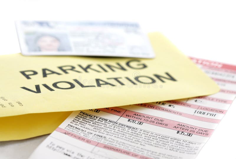 Parking ticket stock image. Image of parking, license - 10732825
