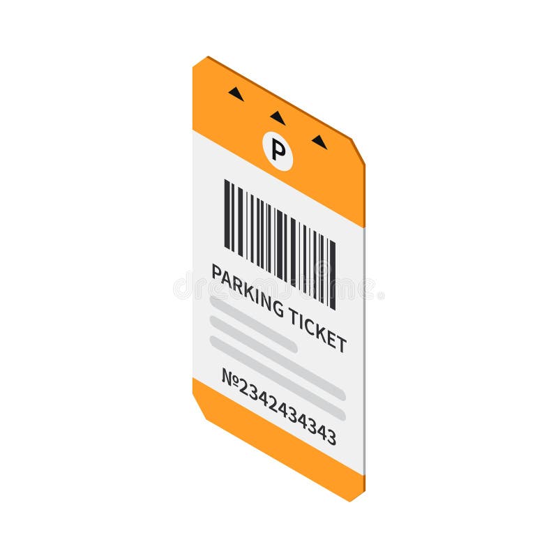 Parking Ticket Icon. Parking Receipt Template Paper Receipt from Ticket ...