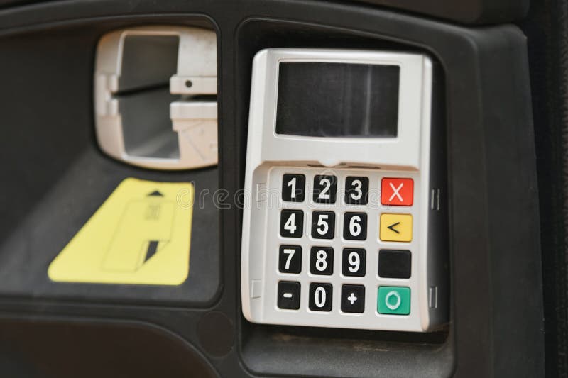 The Parking Ticket Pay for Cars in the City Stock Image - Image of city ...