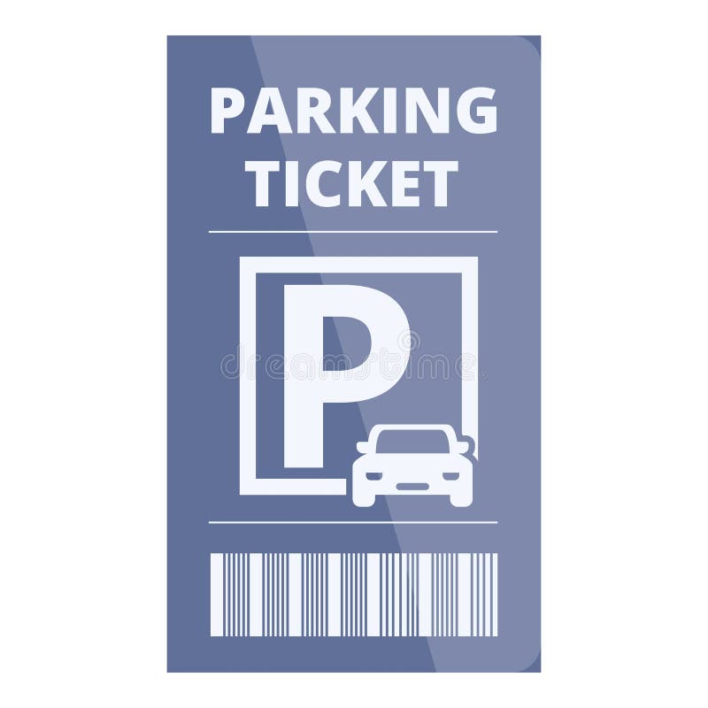 Parking Ticket Showing Fine for Parking Violation Stock Vector ...