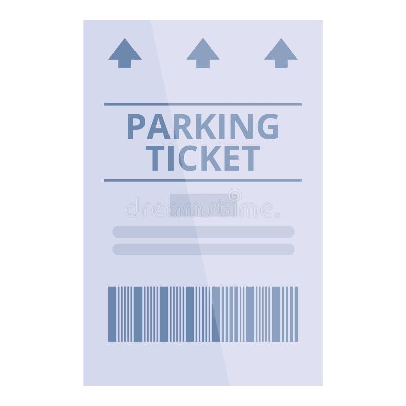 Parking Ticket Showing Permit for Car Park Stock Vector - Illustration ...