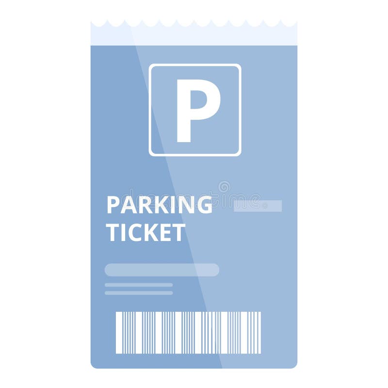 Parking Ticket Showing Time Spent in Car Park Stock Vector ...