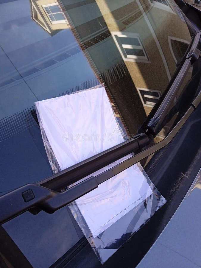 Parking Ticket or Traffic Ticket Stock Image - Image of vehicle ...
