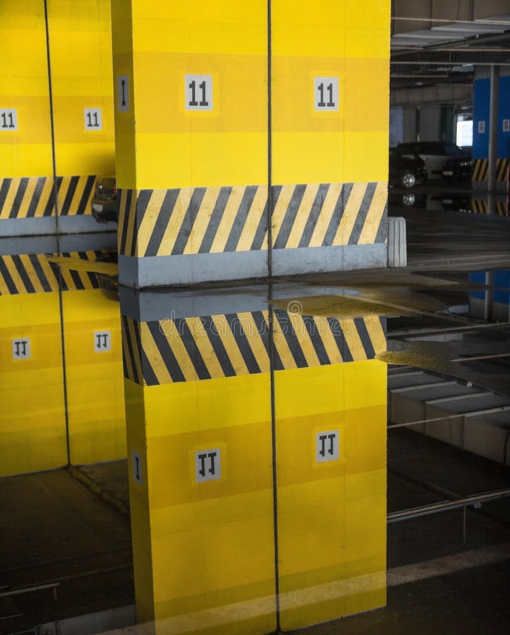 Parking under the building stock photo. Image of pier - 265104814