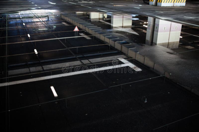 Car Parking Under a High-rise Building. Cars are Parked Near the Forest ...