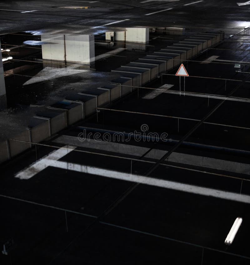 Parking under the building stock photo. Image of architecture - 258551754