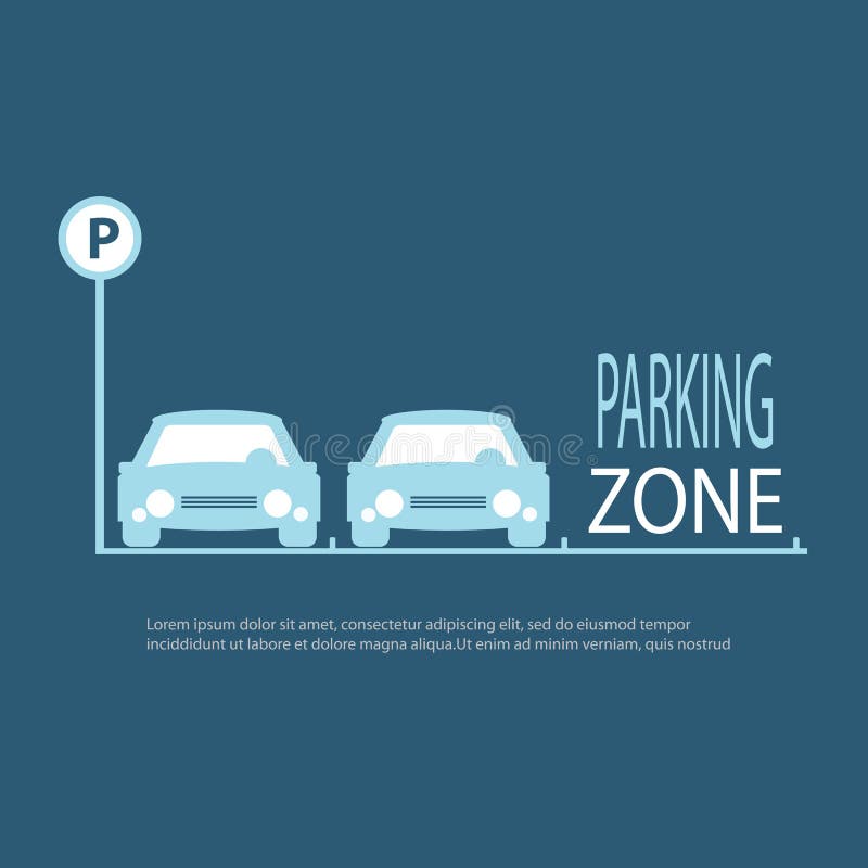 Parking Zone. stock vector. Illustration of empty, rule - 60925200