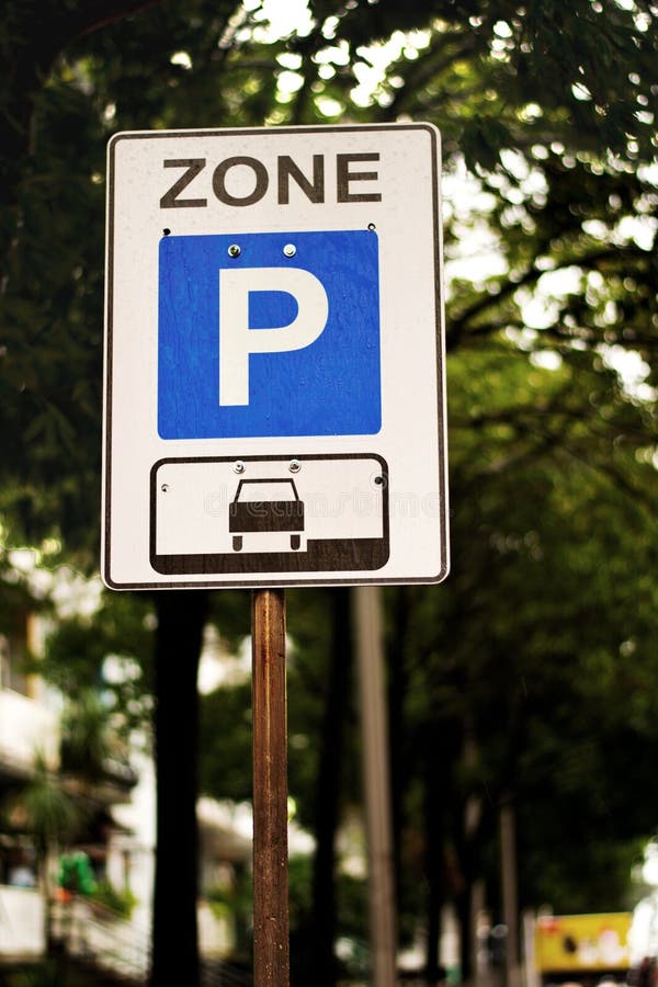 Parking zone stock image. Image of driver, place, blue - 53133745