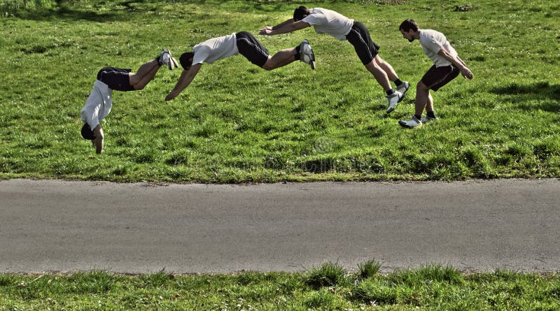 Parkour roll stock photo. Image of roll, traceour, jump - 38845040