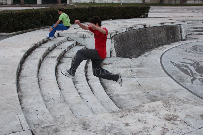 Parkour, Rome editorial photo. Image of obstacle, crawl - 23848836