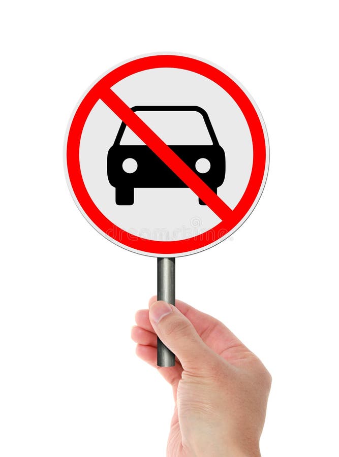 Kein Auto Oder Parkverbotsschild Stock Abbildung - Illustration von ...