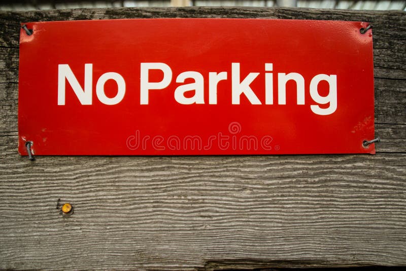 Parkverbotsschild. stockfoto. Bild von warnung, verboten - 39422200