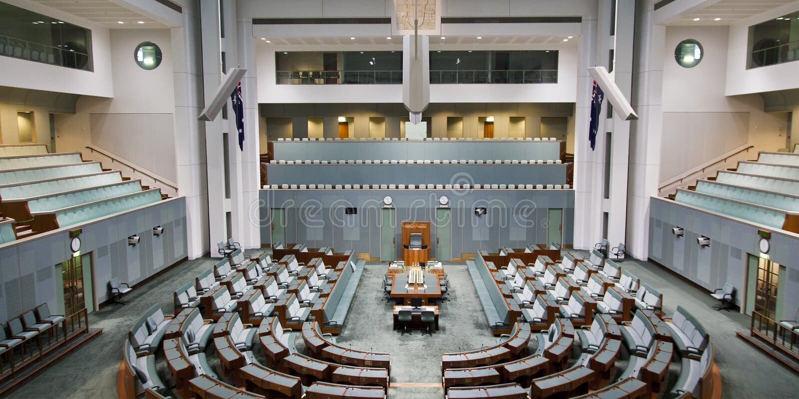 Interior of a Parliament Senate Hall Stock Photo - Image of chair ...