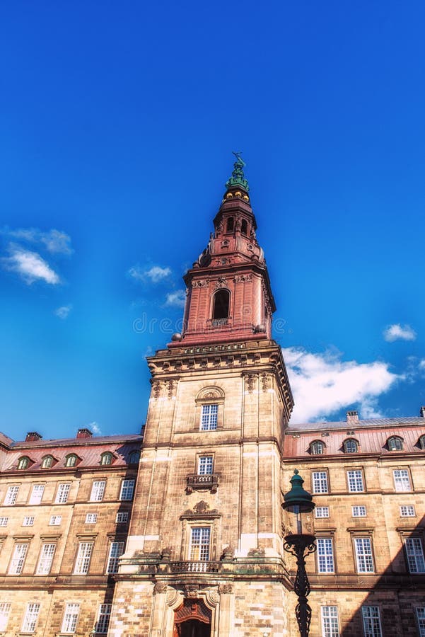 Parlament Kopenhagens Folketing Christiansborg-Palast Stockbild - Bild ...