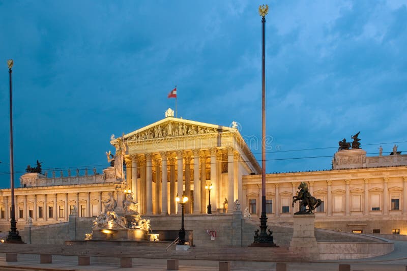 Parlament Vienna, Austria stock image. Image of europe - 33114473