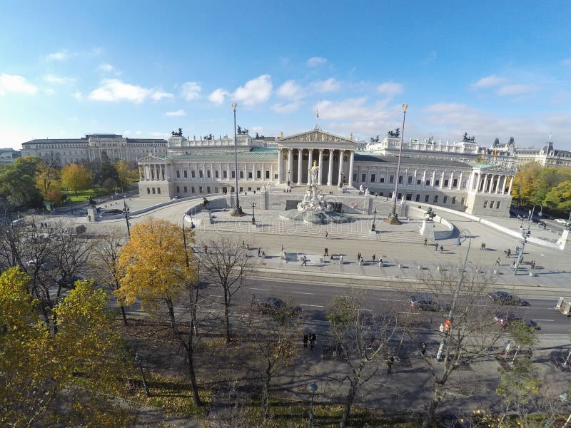 Parlamento Austriaco a Vienna Immagine Stock - Immagine di buffonata ...