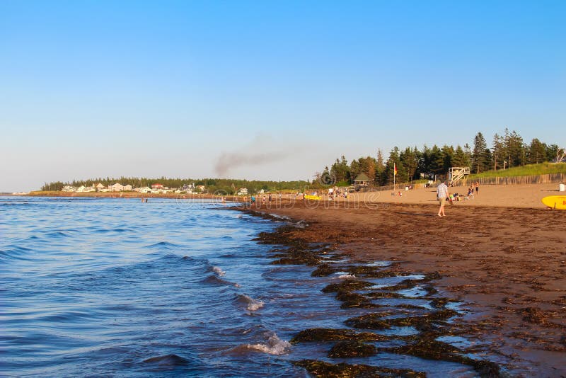 Parlee Beach, New Brunswick, Canada Editorial Image - Image of beach ...