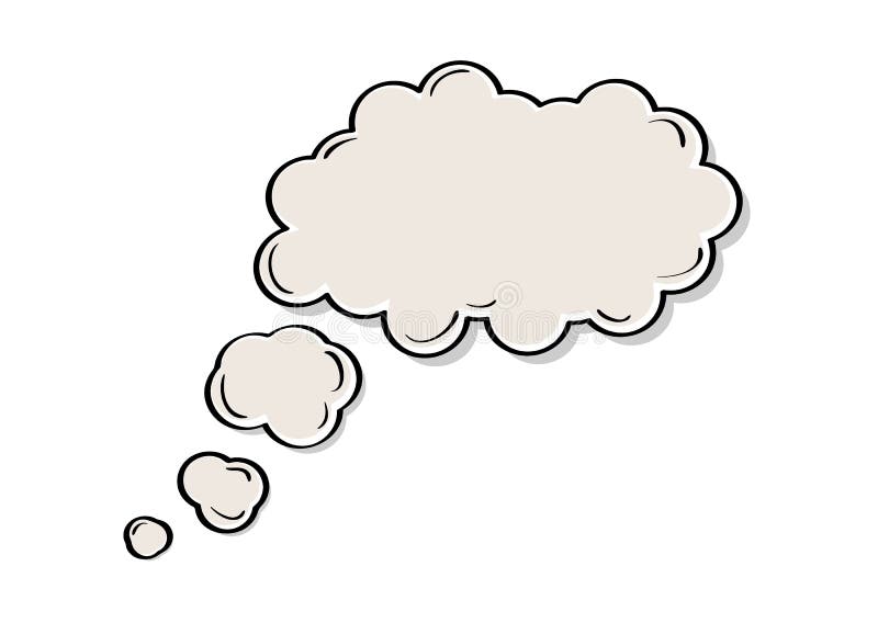 Bulle De Pensée - Personne Pensante Illustration Stock - Illustration ...