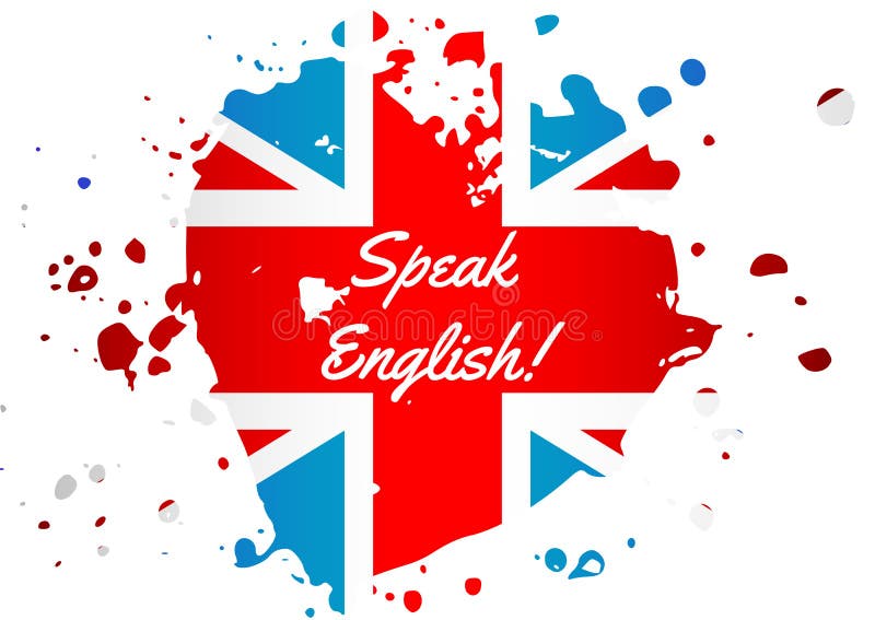 Parli inglese illustrazione vettoriale. Illustrazione di decorazione ...