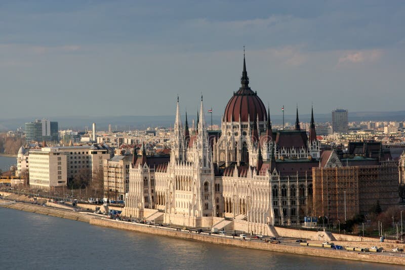 Parliament in Budapest stock image. Image of building - 26153855