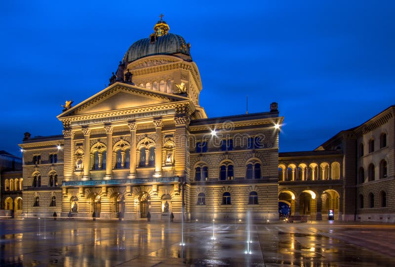 Swiss Parliament Building in Bern Stock Photo - Image of capital ...