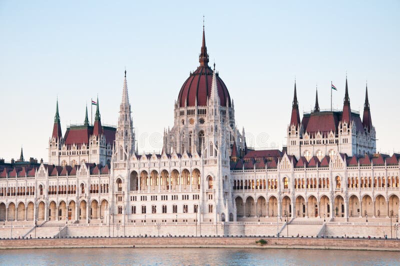 The Parliament Building in Budapest, Capital of Hungary Stock Photo ...