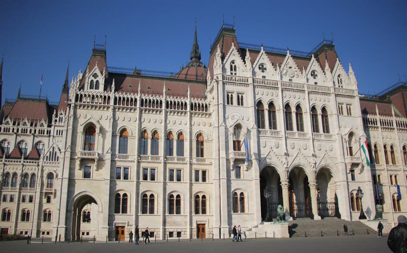 Parliament Building in Budapest Editorial Stock Photo - Image of ...