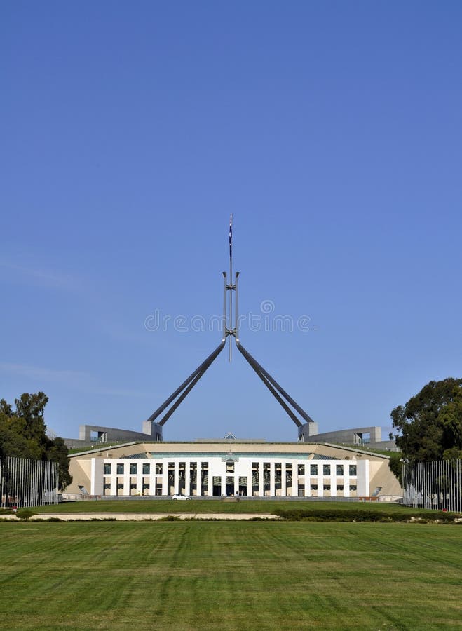 Parliament Building Canberra Stock Image - Image of territory, urban ...