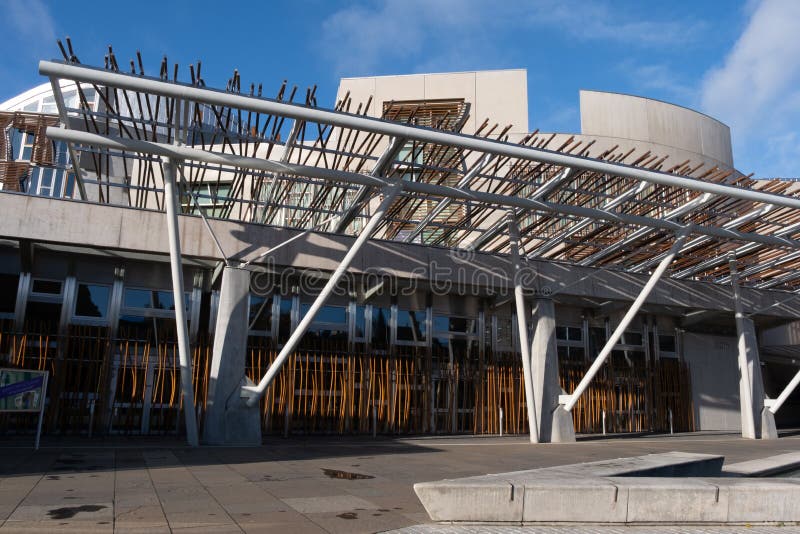The Parliament Building Holyrood Edinburgh Scotland October 2021 ...