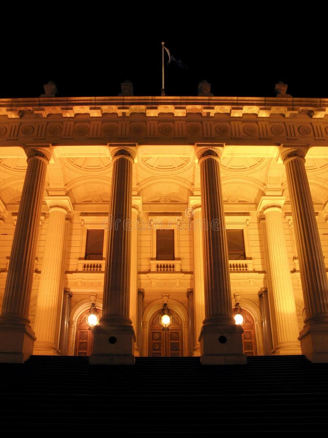 Parliment House, Spring Street, Melbourne, Australia. Editorial Photo ...